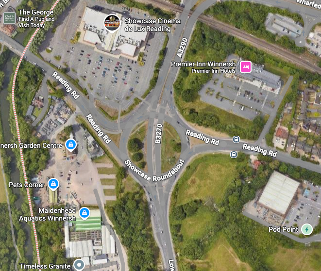 Serious collision closes part of Winnersh Showcase Roundabout - My ...